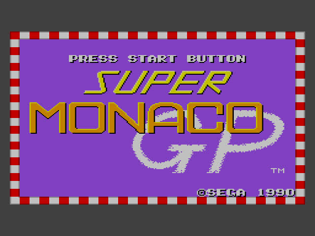Central Emula ROMS: Master System - Super Monaco GP
