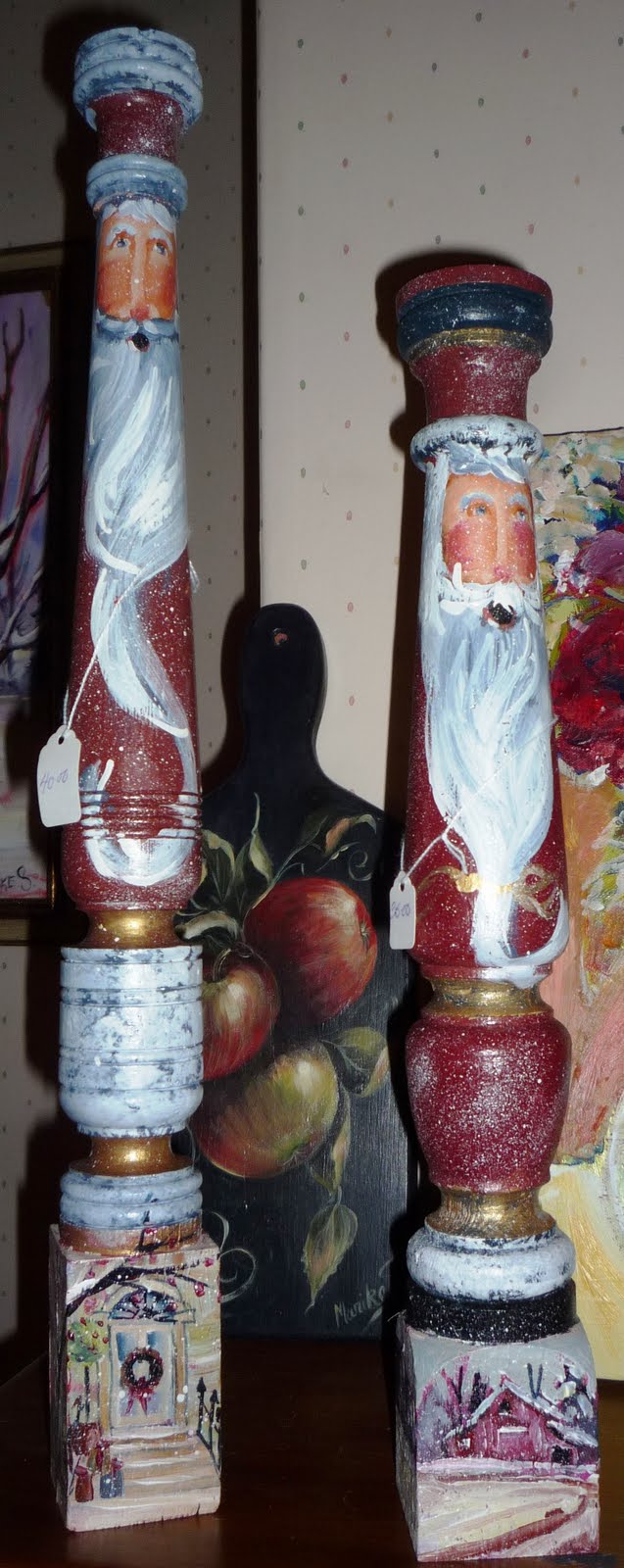 For the Beauty of the Earth: Two Spindle Santas