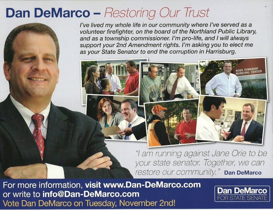 North Pittsburgh Politics: Dan Demarco Mailers