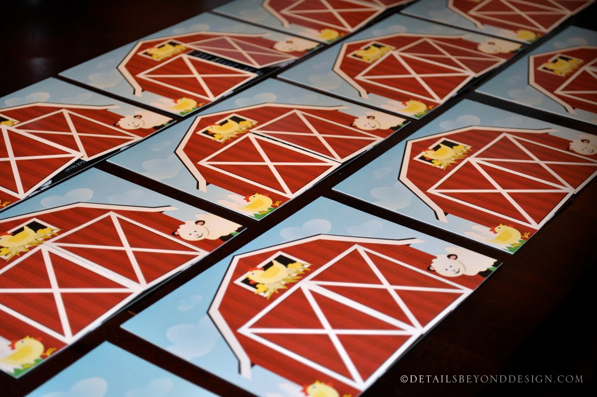 Details Beyond Design by Lauren: Red Barn Birthday Invitations