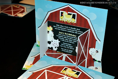 Details Beyond Design by Lauren: Red Barn Birthday Invitations