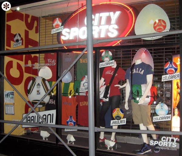 Pr*tty Sh*tty: Window displays: Paragon Sporting Goods and City Sports