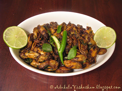 Adukala Vishesham: Nadan Kallumakkai / Mussels Fry