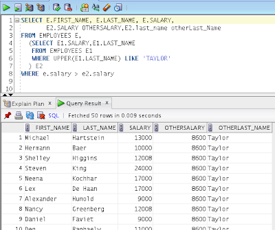 Srini's Boulevard: ORA-01427: single-row subquery returns more than one row