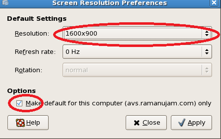 Srini's Boulevard: How to increase Linux Display/Screen size?