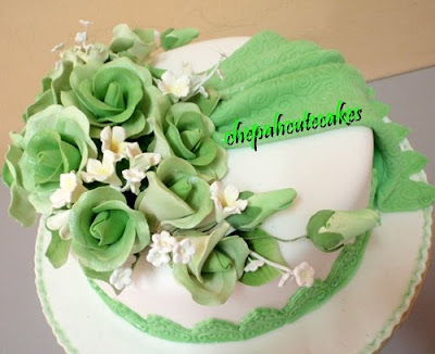 Home Bakery Bangi - Kajang: Green Fondant Cake