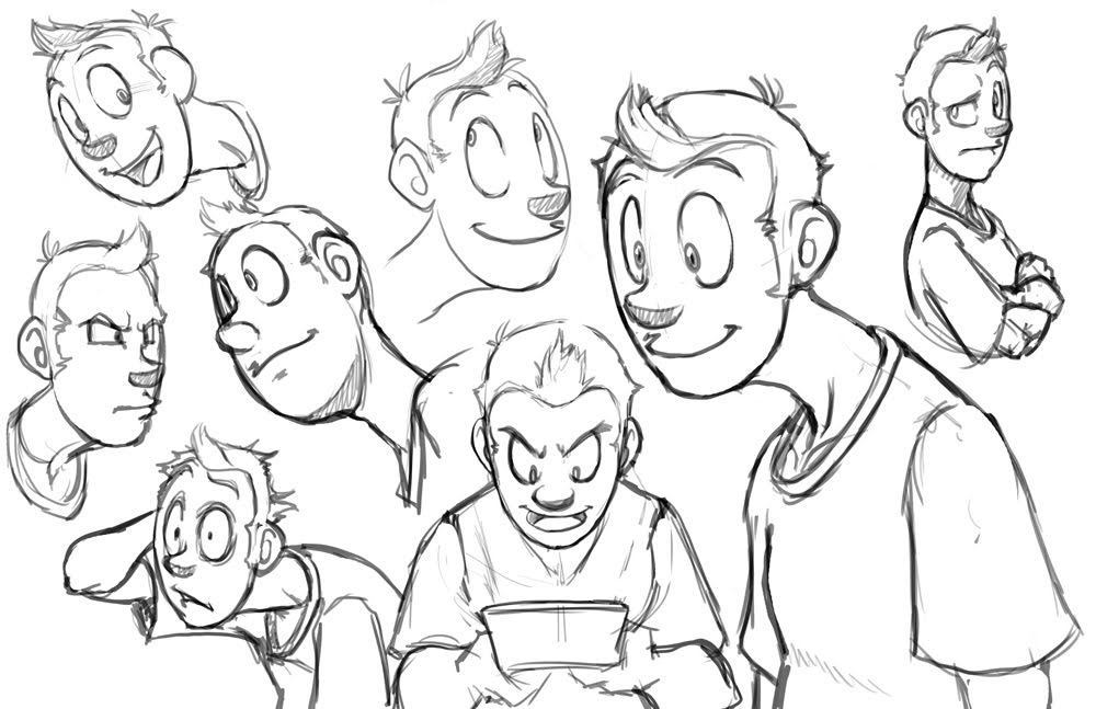 One Side of the Cube: Sketches and Character Development