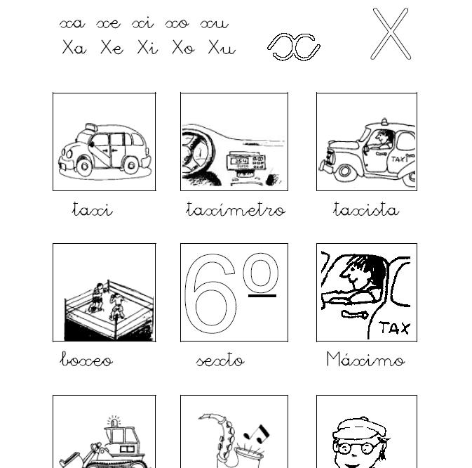 Para nuestros hijos lo mejor...: g (ge-gi), v, x, k, g (güe-güi), w ...