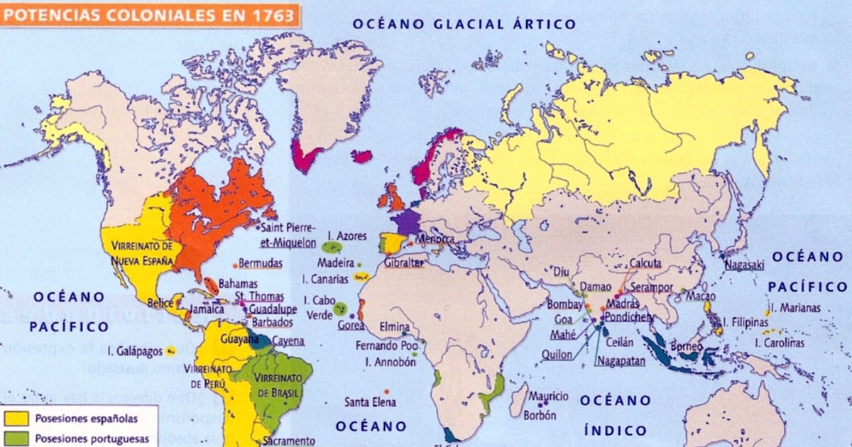 HISTORIA 4º ESO COAMI ALFARO (LA RIOJA): MAPA IMPERIOS COLONIALES DEL S ...