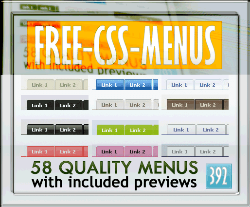 Free Stuffs: 58 種 專業 CSS 導覽列 - 58 CSS Navigation Menus