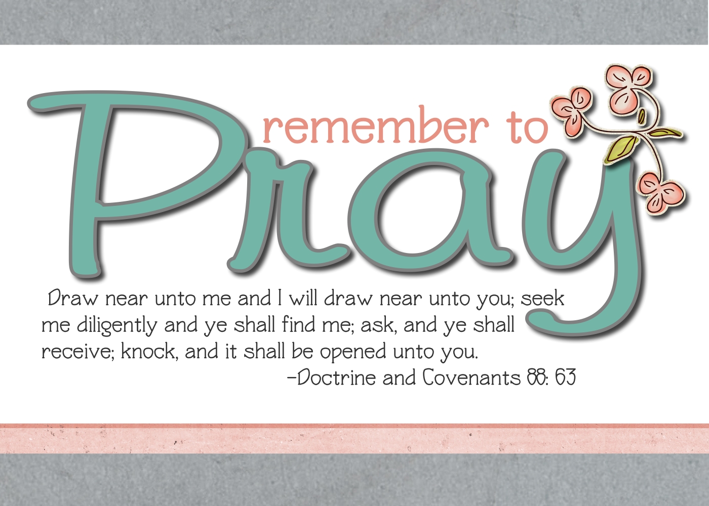 Sassy Sanctuary: Remember to Pray- free printable!