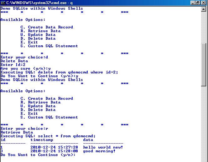 Hello World Executing SQL Query Using SQLite Windows Batch Script Example hello-world-executing-sql-query-using-sqlite-windows-batch-script-example