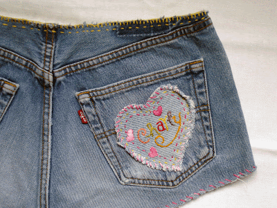21centurydressmakers: Valentine diy denim short-shorts