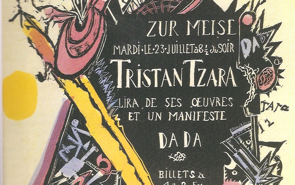 DOCUMENTS DADA: TRISTAN TZARA, MANIFESTE DADA 1918