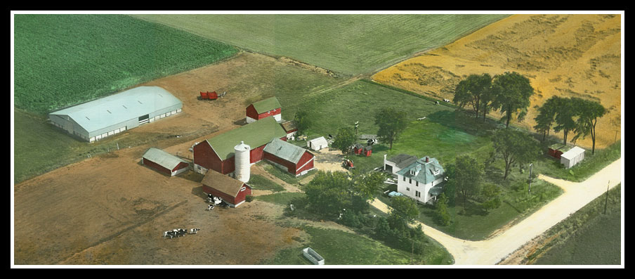 Enjoy The Journey: Aerial Farm View