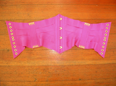 Bridges on the Body: ribbon corset done