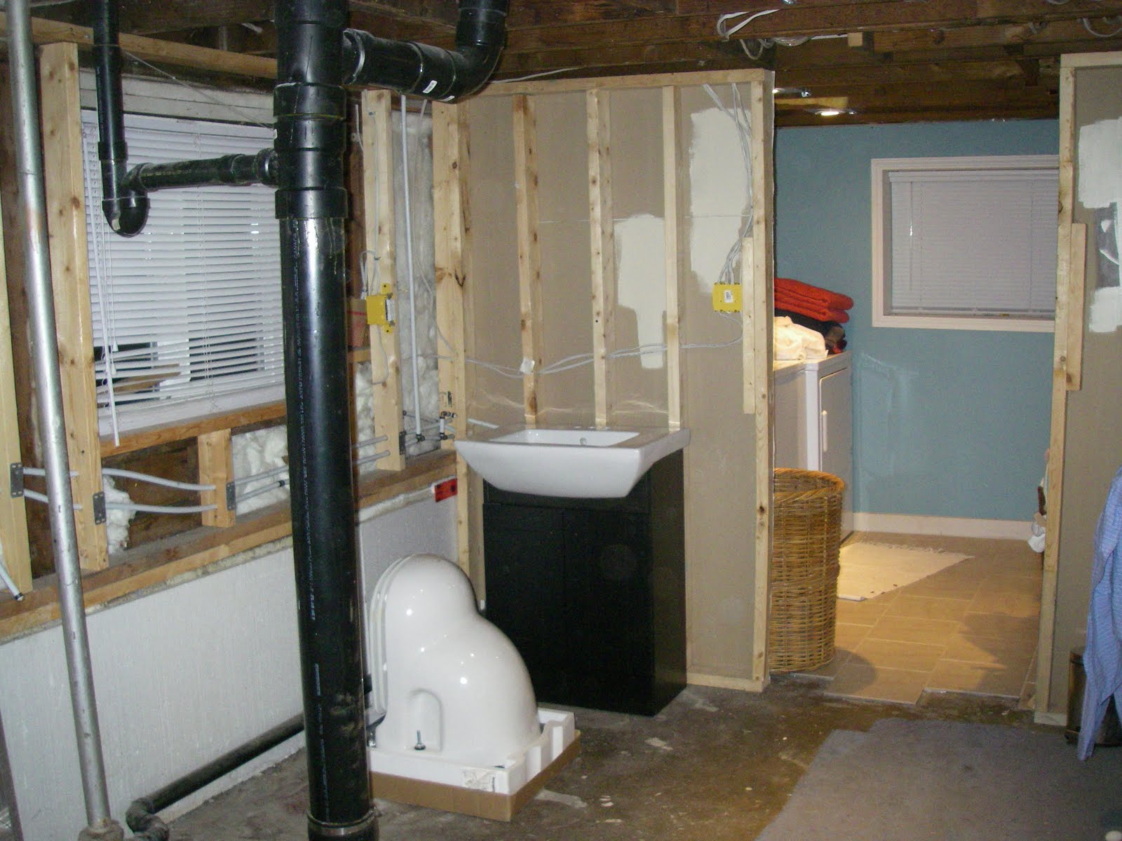 Happily Ever After: Basement powder room project