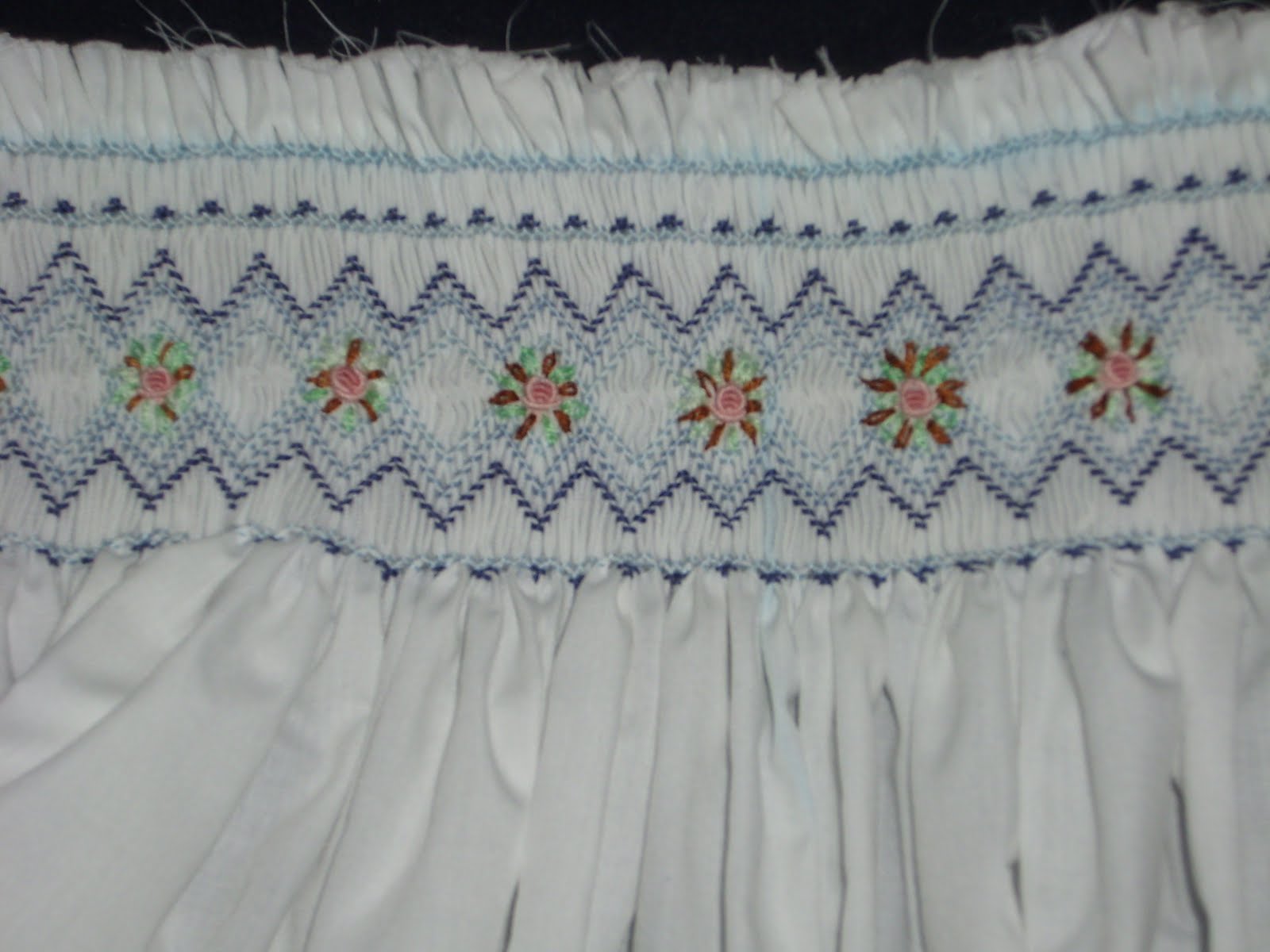 Hand made smocking dresses: smocking pattern - ready to cut