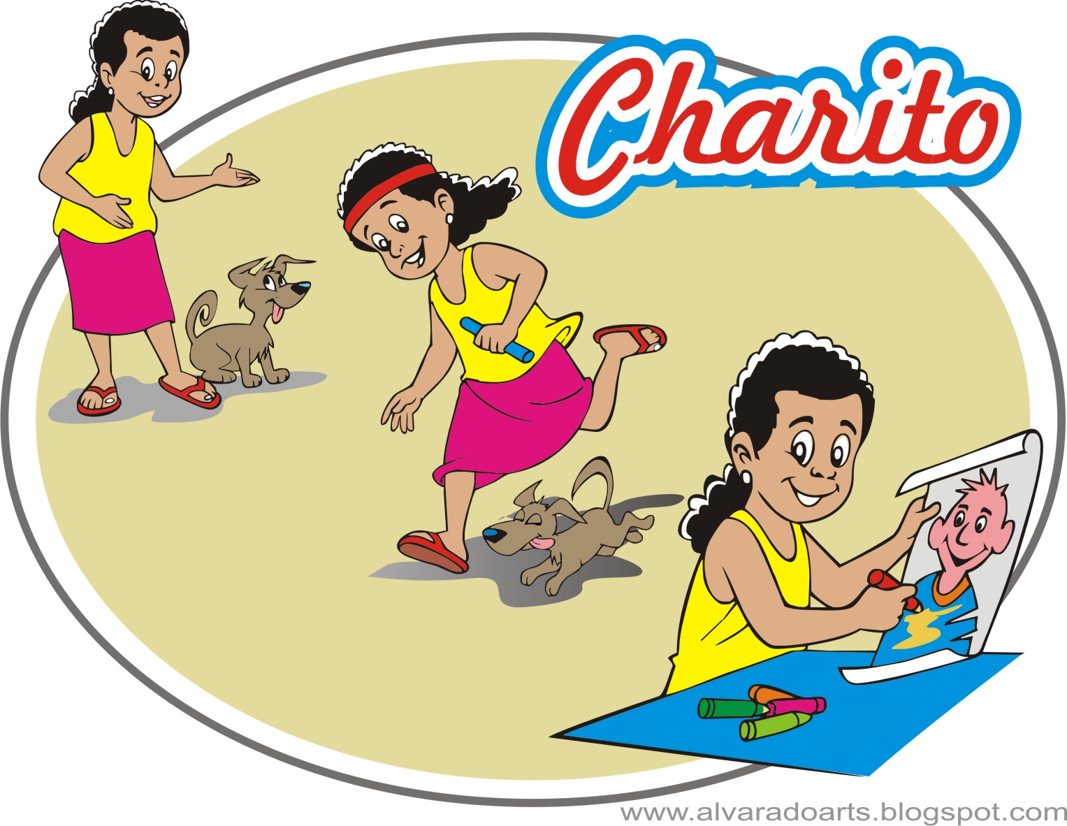 Alvaradoarts: "Charito"...la mascota