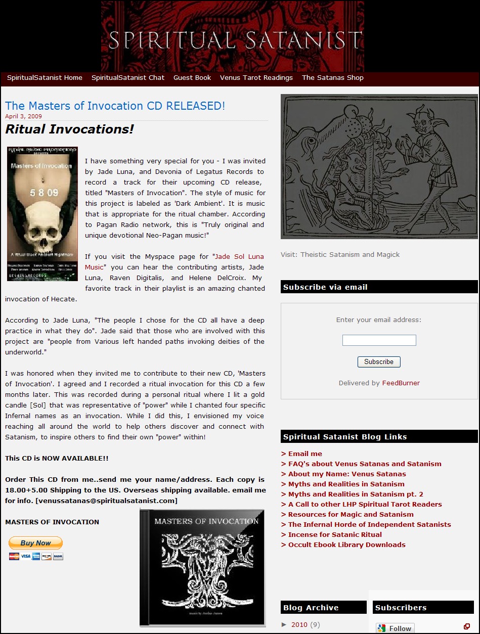 Jade Sol Luna And ‘Shadow of the Guru’ Website | Gerald Joe Moreno