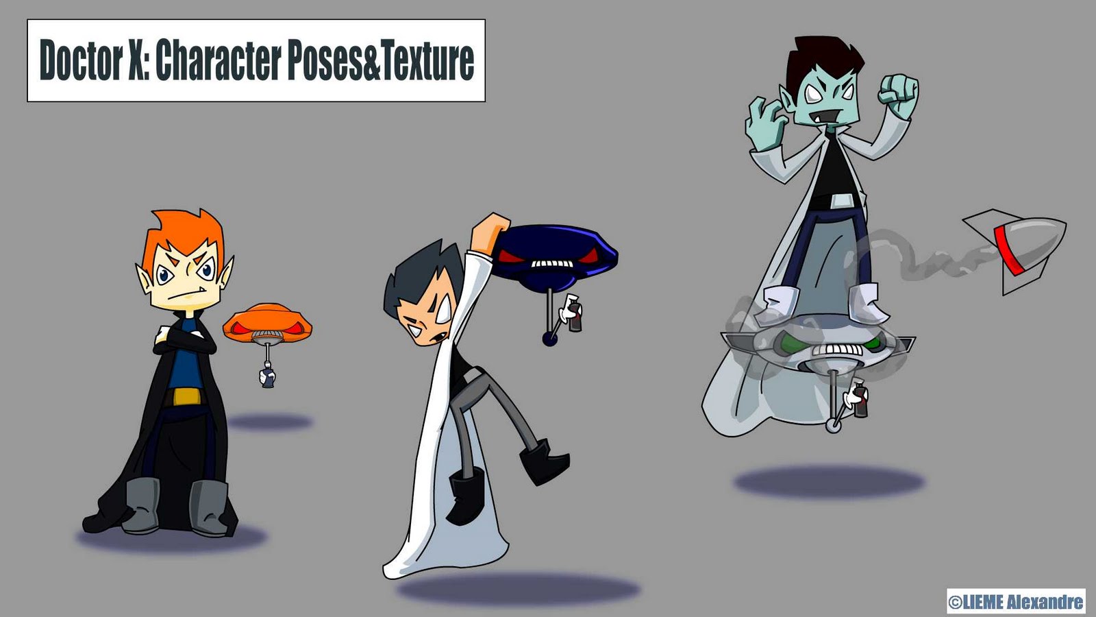 Alexandre Lieme - Animation works: Doctor X: Character Model Sheet