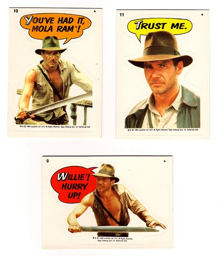 Embalm: Indiana Jones Trading Cards - Stickers