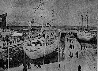 Navios à vista: O NAVIO-MOTOR BACALHOEIRO “SAM TIAGO” DEIXA A BARRA DO LIMA