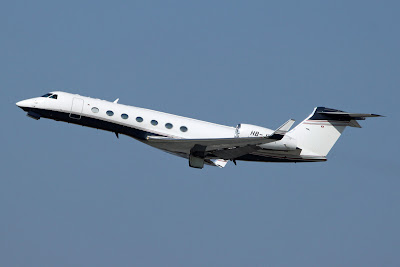 Planes and Trains - Planes 2010: HB-JEV / Gulfstram G550 / G5 Executive