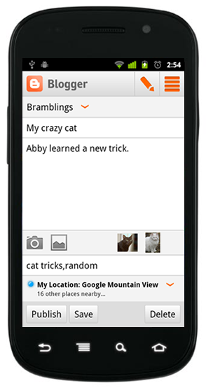 Introducing Blogger Android Application | Ipietoon - Blog Design and ...