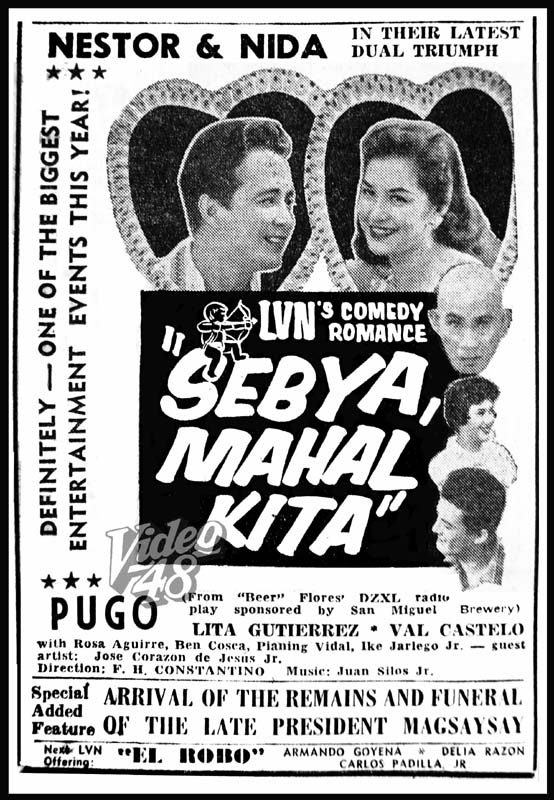 Video 48: THE SIXTIES # 125: COMEDY LEGENDS PUGO AND BENTOT, SYLVIA LA ...