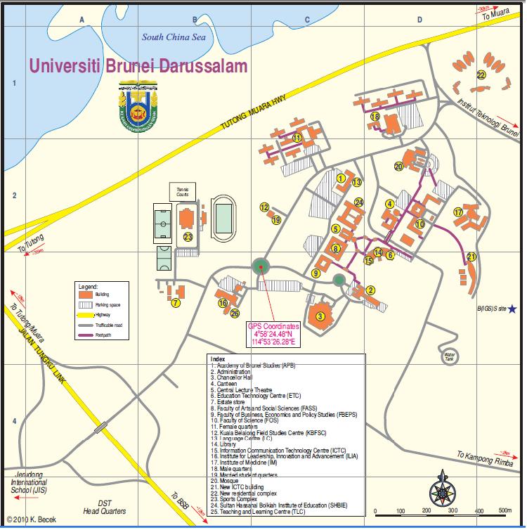 The Estate Office: UNIVERSITI BRUNEI DARUSSALAM CAMPUS MAP (UBD MAP) II