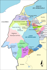 VENEZUELA TURISTICA - ESTADO ZULIA: Localizacion