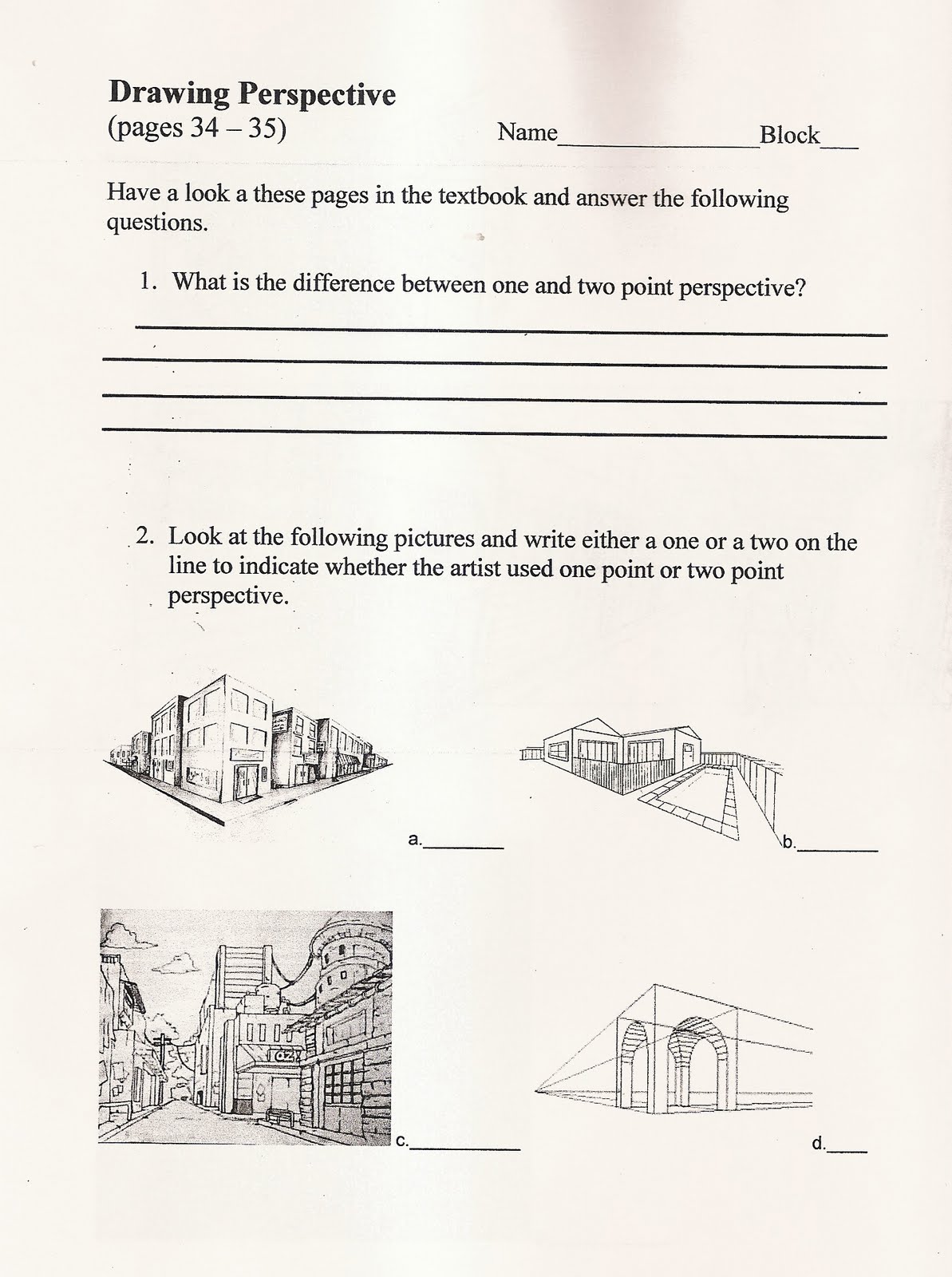Handouts and worksheets: Perspective handout (Oct.4-7)