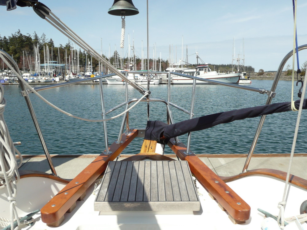 Westsail 321: Stern pulpit