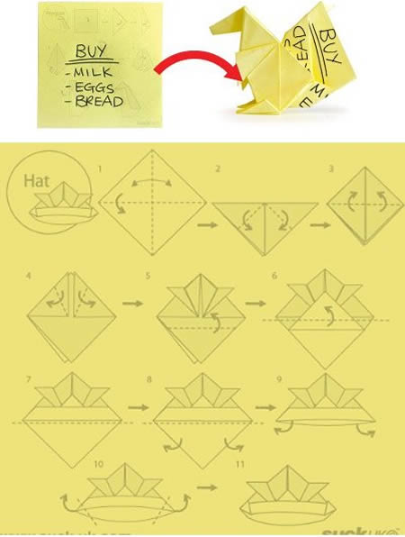 Xing Fu: 2 IN 1 ORIGAMI STICKY NOTES