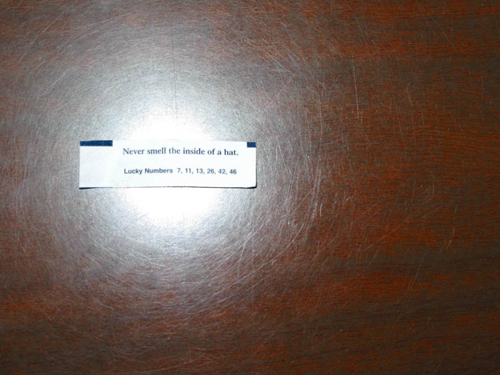 Utterly and Entirely Useless: Chinese Fortune Cookies