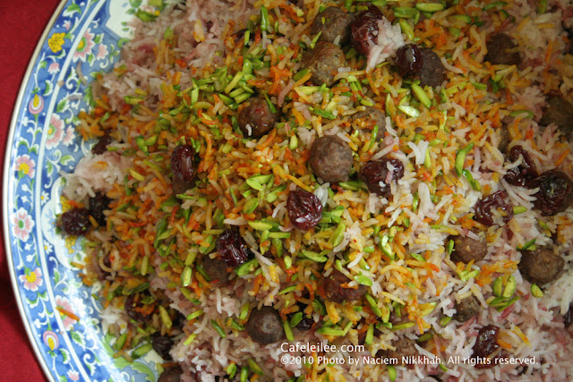Cafe Leilee کافه لیلی - Foods from Persia to Bay Area: Sour Cherry Rice ...