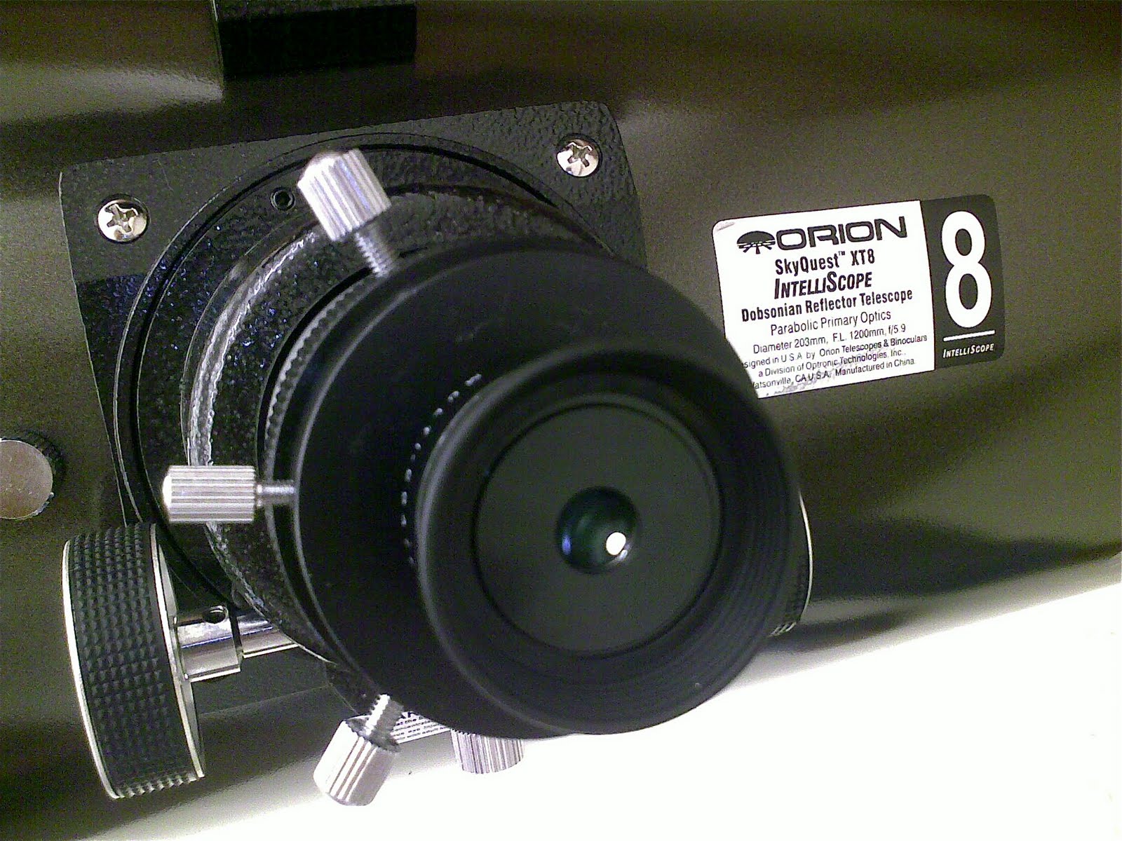 P-dog's blog: boring but important: Orion SkyQuest XT8: post-assembly ...