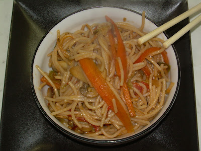 gluticchia: Spaghetti di riso saltati