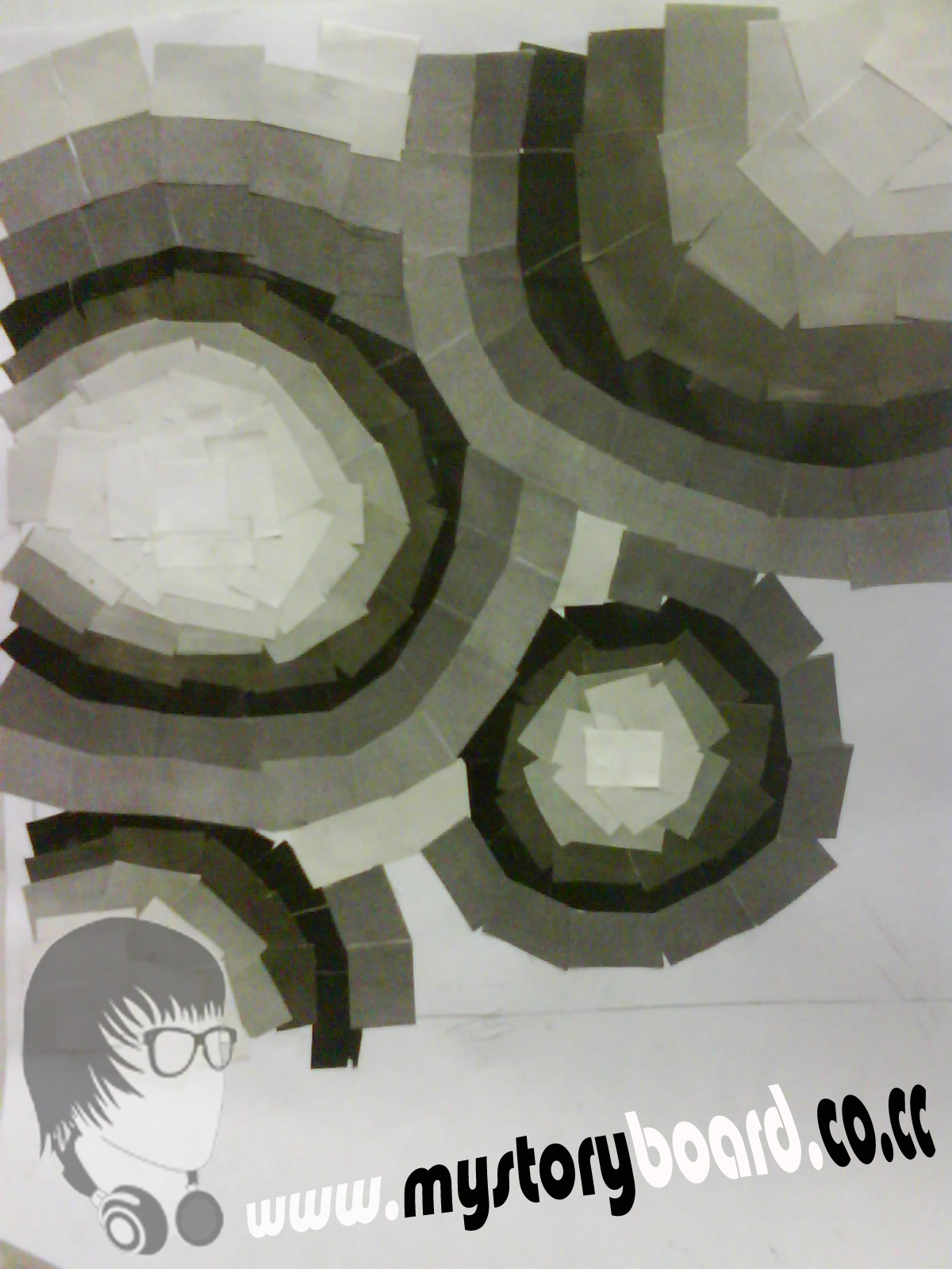 Firli Herdiana Portfolio 2012: Nirmana 2D : Mozaik Gradasi Hitam-Putih ...