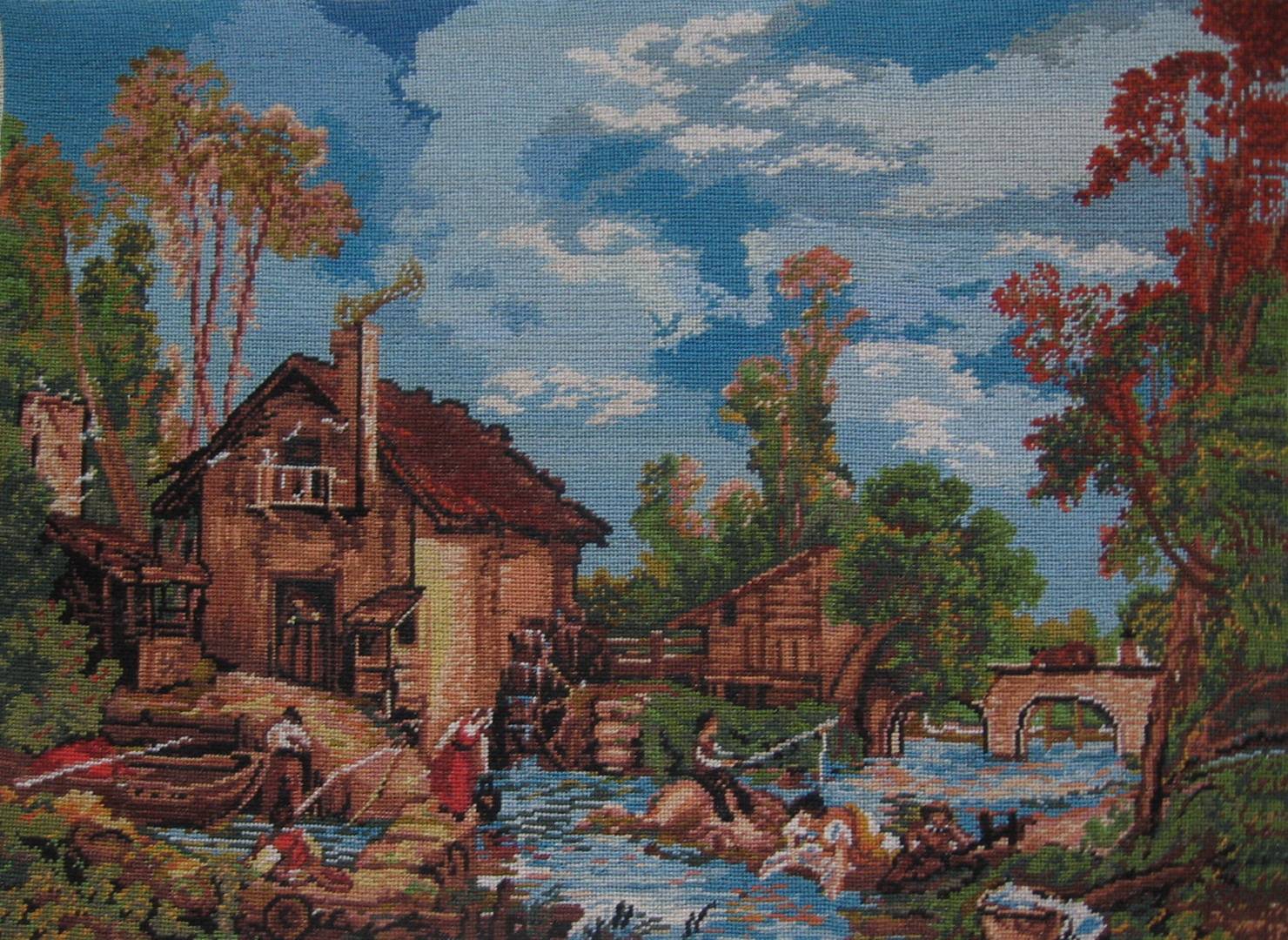 Artă Picturi Tablouri: ”Moara pe apa”