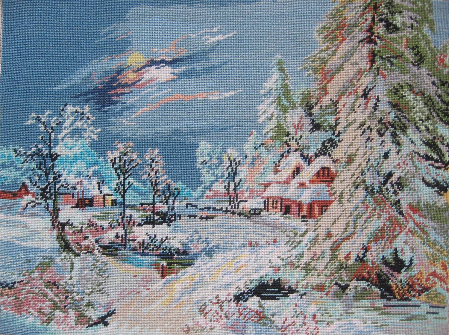 Artă Picturi Tablouri: ”Noapte de iarna”