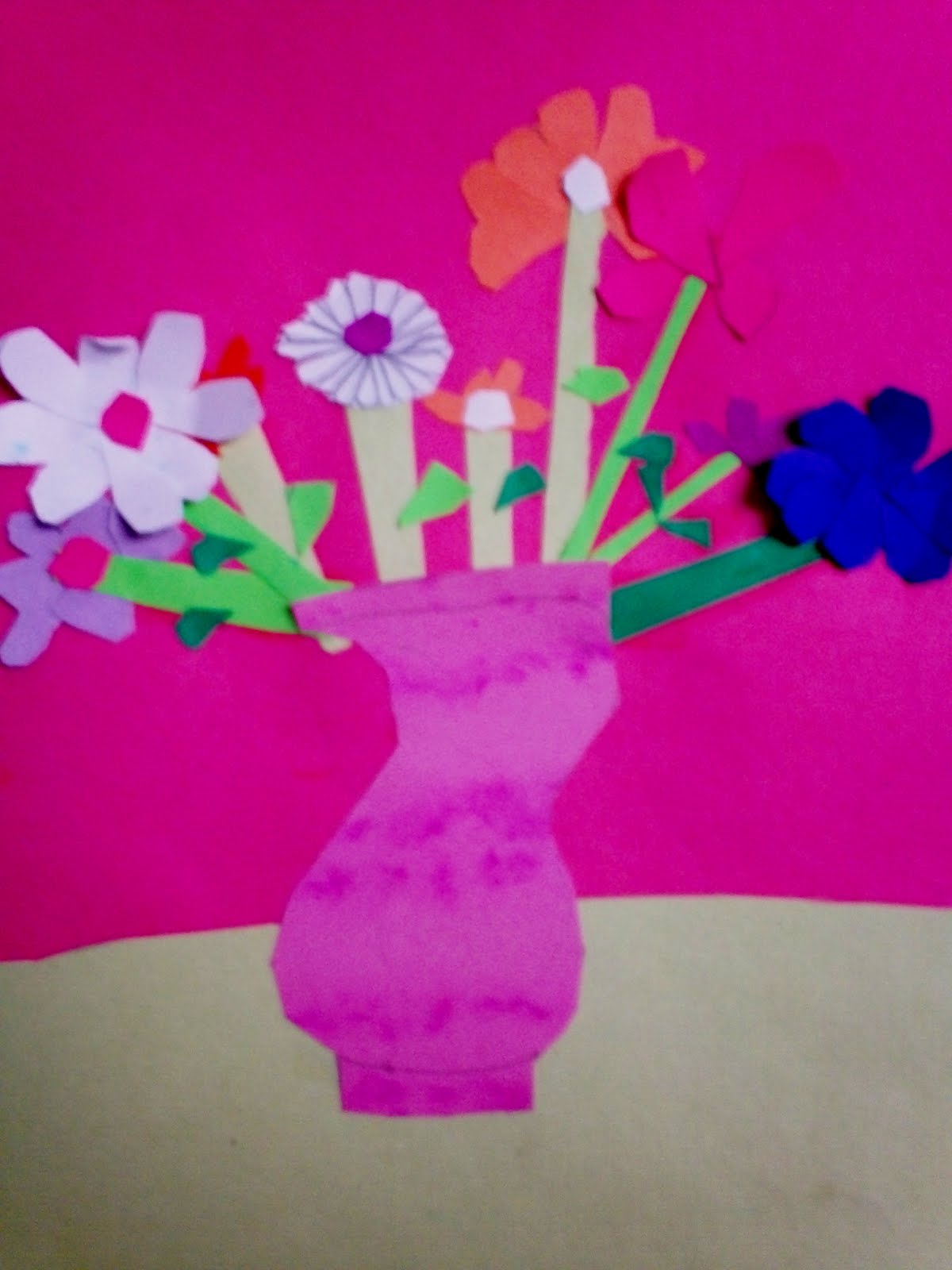 Art With Mr. E: Collage Flowers & Vases - 2nd