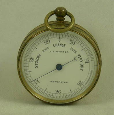 Antique Hunter: T B Winter Of Newcastle Pocket Barometer