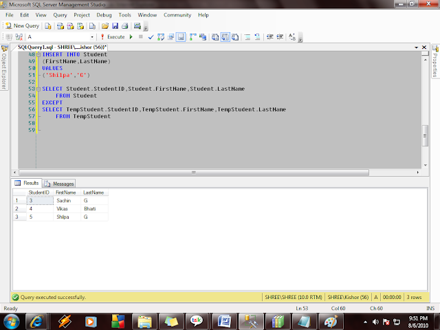 Kishor Naik Ms Sql Find The Missing Records From Source Table And Insert Missing Records Into 2288