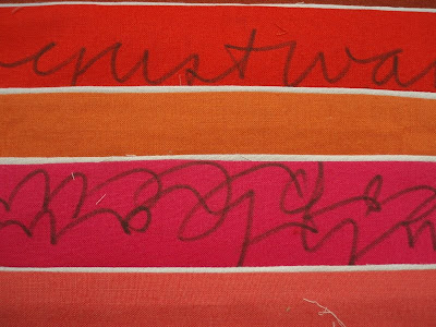 Art With a Needle: Writing on fabric