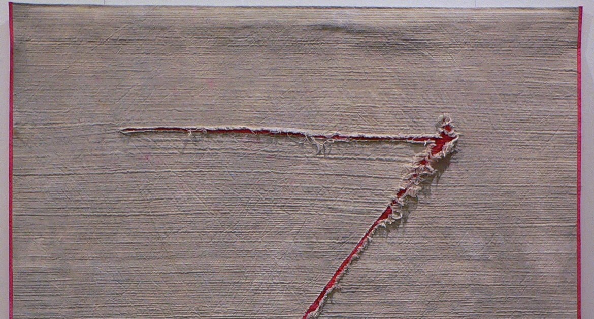 Art With a Needle: Failed series 1 -- slashed and frayed