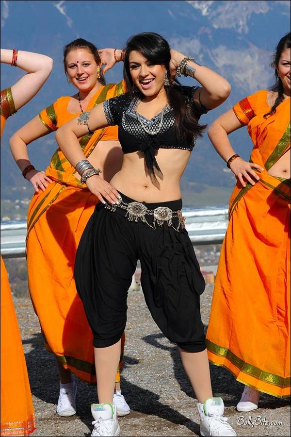 Film Actress Photos Hansika Motwani Latest Hot Navel Show