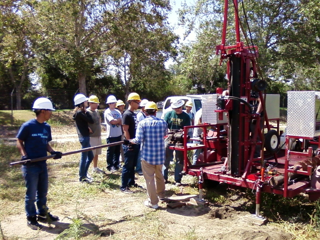 Field Sampling with Cal Poly's Drill Rig