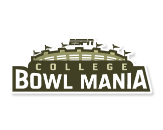 Logo: Watch ESPN College Bowl Mania logo